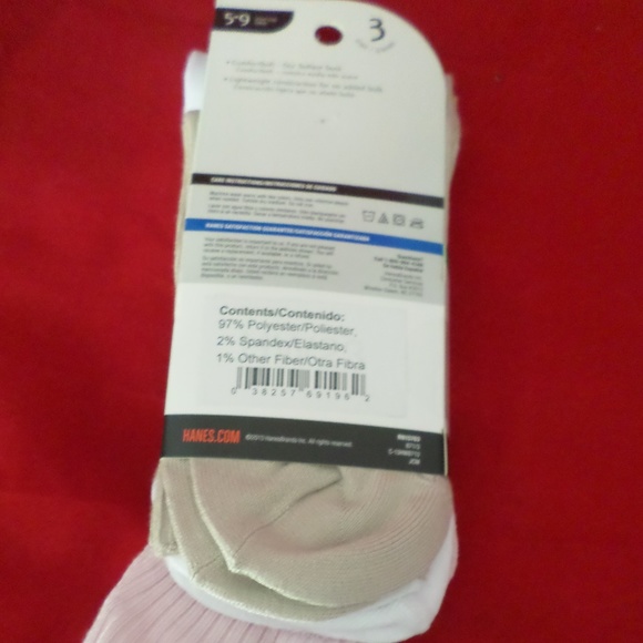Hanes | Accessories | 3 Pairs Of Hanes Womens Super Soft Cuff Socks ...